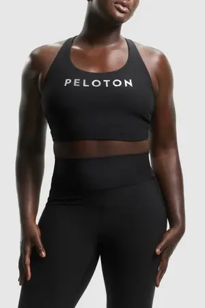 PELOTON Cadent Everyday Racerback Bra - Jet Black