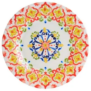 LAURIE GATES California Designs Tamayo 12 Piece Melamine Dinnerware Set