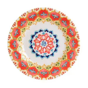 LAURIE GATES California Designs Tamayo 12 Piece Melamine Dinnerware Set