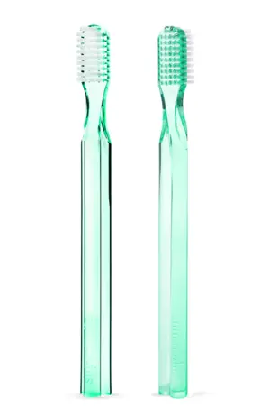 SUPERSMILE 2-pack New Generation 45° Patented Long Toothbrush - Green