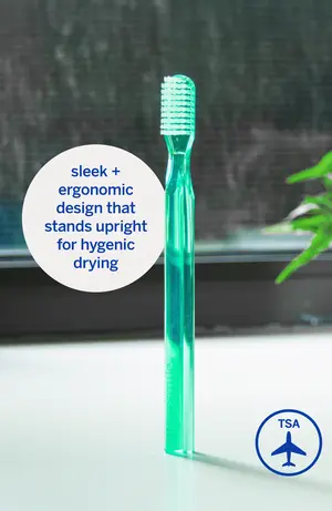SUPERSMILE 2-pack New Generation 45° Patented Long Toothbrush - Green