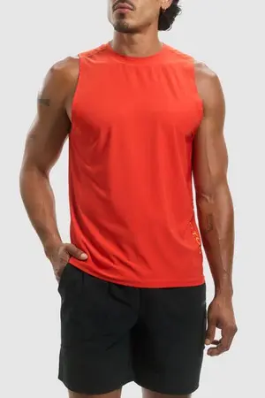 PELOTON Essential Muscle Tank - Fire Red
