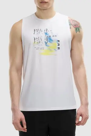PELOTON Essential Muscle Tank - White