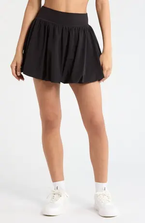 Zella Court Mode Bubble Skirt - Black