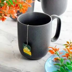 OUR TABLE Landon 4 Piece 15 Ounce Round Stoneware Mug Set