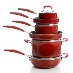 KENMORE ELITE Andover 10 Piece Nonstick Aluminum Cookware Set