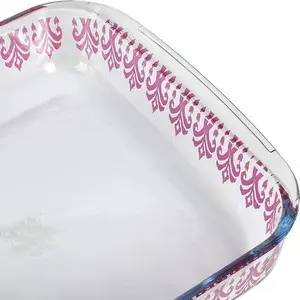 SPICE BY TIA MOWRY 1.8 Quart Spicy Cloves Glass Square Baker