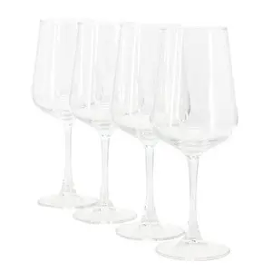 GIBSON HOME Belinni 4 Piece 15.4 Ounce Classic Wine Glass Set - Clear