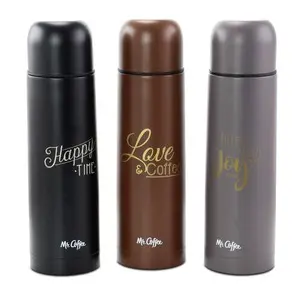 MR. COFFEE Luster Javelin 3 Piece 16 Ounce Stainless Steel Thermal Travel Bottle Set - Assorted