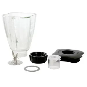BETTER CHEF 6 Piece 59 Oz Square Blender Glass Jar Replacement Kit