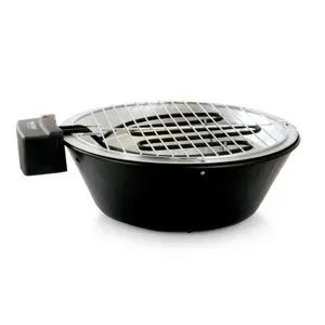 BETTER CHEF Indoor Outdoor 14 In Tabletop Electric Barbecue Grill - Black
