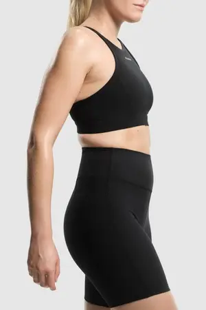 PELOTON Cadent Racer Front Bra - Jet Black
