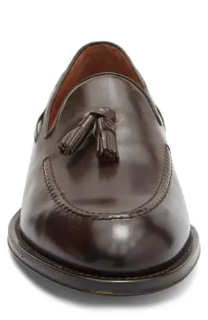 John Varvatos Barrow Leather Tassel Loafer - Chocolate
