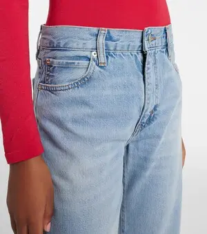 FRAME The Off Duty Hang Straight Jeans - Blue