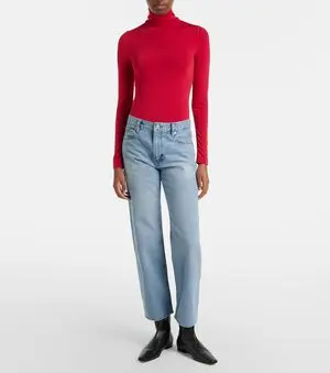 FRAME The Off Duty Hang Straight Jeans - Blue
