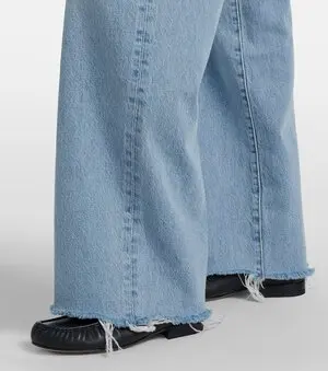 FRAME The Collegiate Wide-leg Jeans - Blue