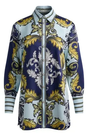 Alice + Olivia Lane Long Sleeve Woven Shirt