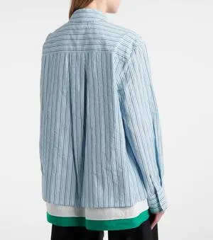 Loewe Anagram Cotton-blend Poplin Shirt