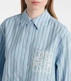 Loewe Anagram Cotton-blend Poplin Shirt
