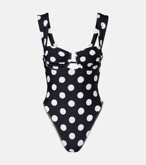 MONTCE Bella Polka Dot Swimsuit - Black