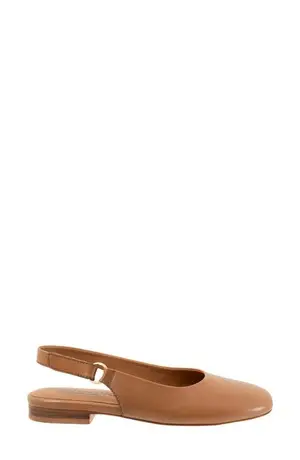 Softwalk Katy Slingback Flat - Tan