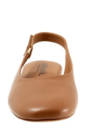 Softwalk Katy Slingback Flat - Tan