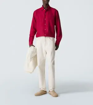 Loro Piana André Linen Shirt - Red