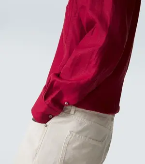 Loro Piana André Linen Shirt - Red