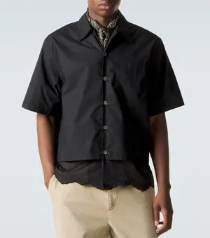 Our Legacy Embroidered Cotton Poplin Shirt - Black