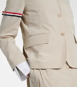 Thom Browne 4-bar Cotton Jacket - Beige