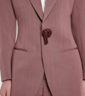 Bottega Veneta Wool And Linen-blend Blazer