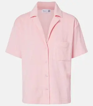 Hunza G Cotton Terry Resort Shirt - Pink