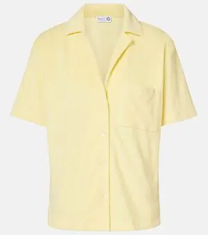 Hunza G Cotton Terry Resort Shirt - Yellow