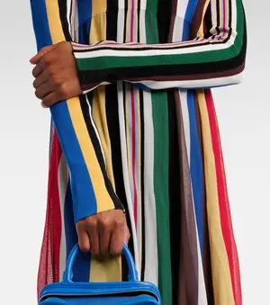 Loewe Ribbed-knit Striped Maxi Dress - Multicoloured