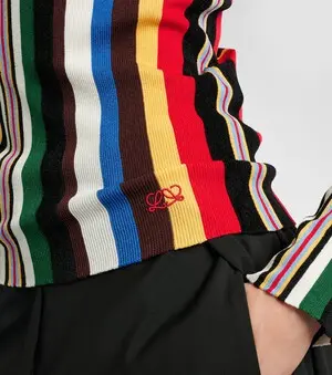 Loewe Striped Half-zip Sweater