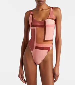 Zimmermann Como Printed Bodysuit