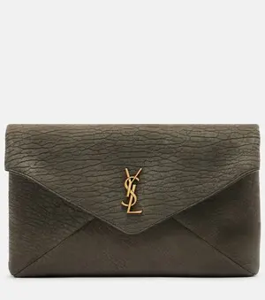 Saint Laurent Cassandre Large Pouch - Grey