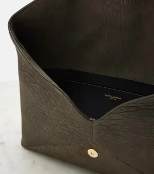 Saint Laurent Cassandre Large Pouch - Grey