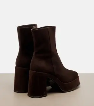 JIMMY CHOO Hadi Suede Platform Ankle Boots