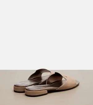JIMMY CHOO Dina Leather Slides