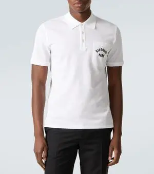 Givenchy Paris Cotton Piqu� Polo Shirt - White