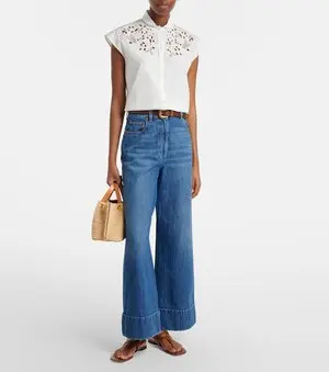 Valentino Garavani Vlogo Raffia Top Handle Bag - Beige