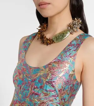 Dries Van Noten Brocade Maxi Dress - Multicoloured