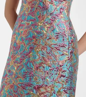Dries Van Noten Brocade Maxi Dress - Multicoloured
