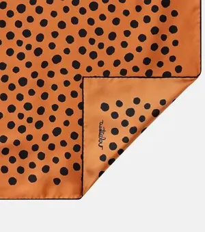 Valentino Garavani Polka-dot Silk Twill Scarf