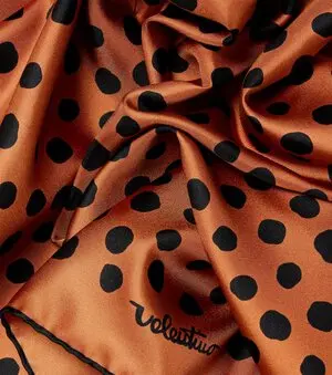 Valentino Garavani Polka-dot Silk Twill Scarf