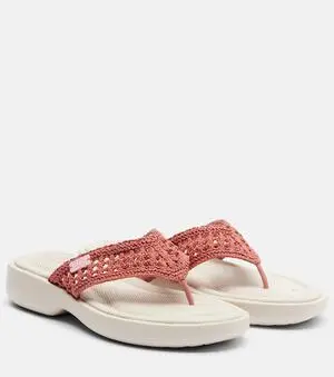 Chloé Crochet Thong Sandals - Pink