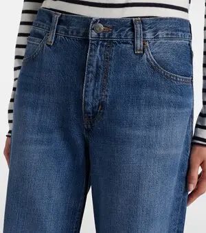 FRAME The Off Duty Stroll Wide-leg Jeans - Blue