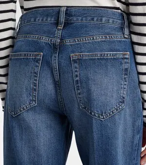 FRAME The Off Duty Stroll Wide-leg Jeans - Blue