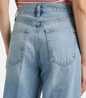FRAME The Collegiate Wide-leg Jeans - Blue